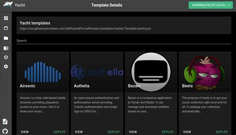 Yacht ～ 簡易docker圖形管理界面，透過網頁寫docker Compose · Ivon的部落格