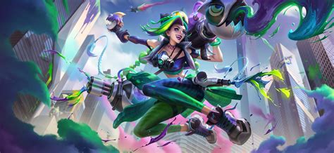 Jinx Gragas And Chromacrash Jinx League Of Legends Danbooru