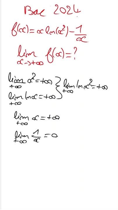 Bac Etudier La Limite D Une Fonction Logarithme Logarithme 6a