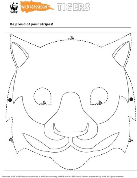 Printable Tiger Mask Cut Out