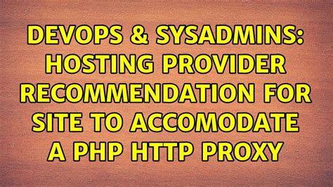 devops and sysadmins hosting provider recommendation for site to