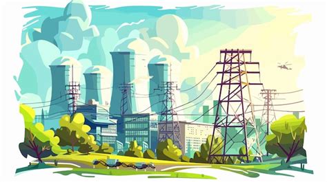 Enhancing Energy Efficiency And Sustainability In Electrical Systems Premium Ai Generated Vector