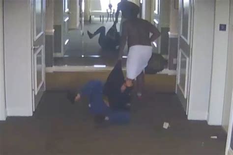 Diddy Seen In Shocking Video Punching And Kicking Girlfriend Cassie In Hotel Hallway The