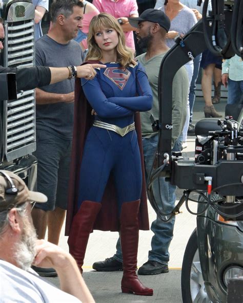 Melissa Benoist On The Set Of Supergirl R Celebs