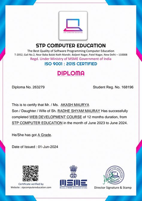 Akash Maurya On Linkedin Hi All I Have Successfully Completed My Web Development Course Offered