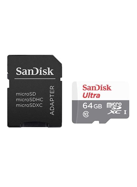 SanDisk Class 10 Ultra Android MicroSDHC Memory Card And SD Adapter 64 GB LABLAAB COM