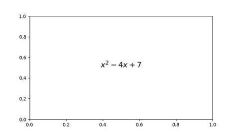 Matplotlib Mathematical Expressions