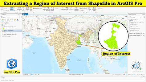 extracting a region of interest from shapefile in arcgis pro youtube