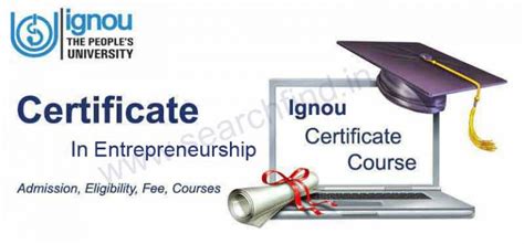 Ignou Certificate In Entrepreneurship