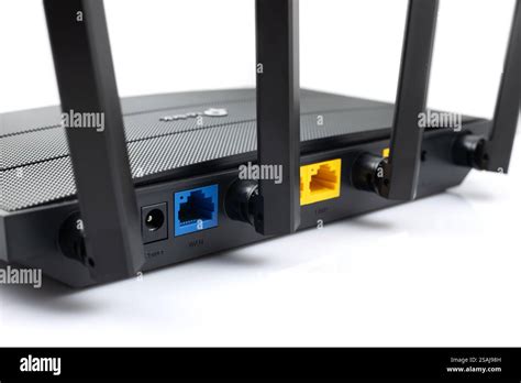 LAN Network And Internet Connection Ethernet RJ Lan Port Modem Router Stock Photo Alamy