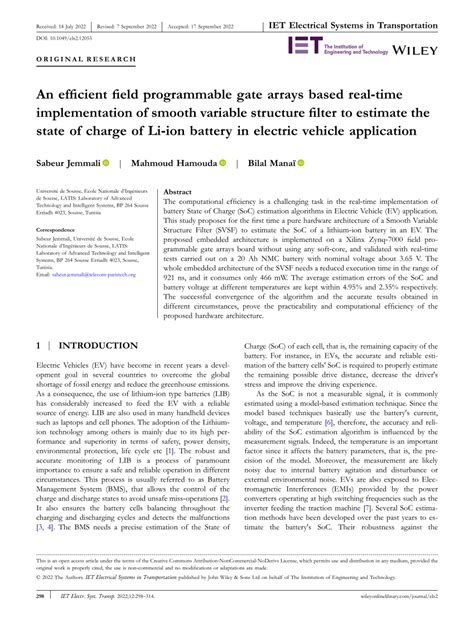 Pdf An Efficient Field Programmable Gate Arrays Based Real‐time