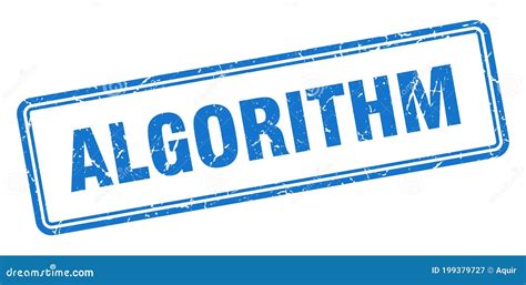 Algorithm Stamp Stock Vector Illustration Of Textured 199379727