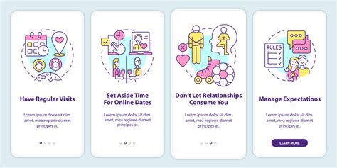Fixing Long Distance Relationship Onboarding Mobile App Screen Visits Walkthrough 4 Steps