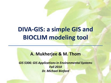 Pdf Diva Gis A Simple Gis And Bioclim Modeling
