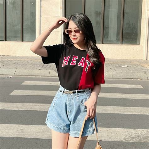 Soft Cotton Wide Form Croptop T Shirt With Real Picture Standard Surplus Goods Shopee Singapore