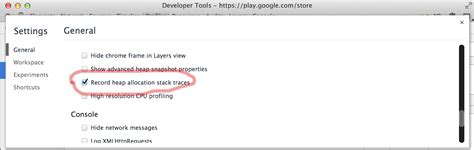 Javascript Can I Get The Gcd Memory From Dev Tools Stack Overflow
