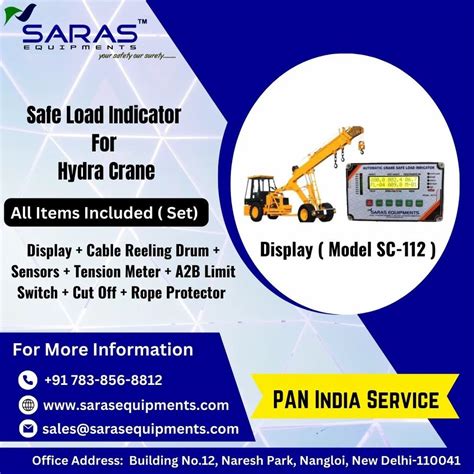 Safe Load Indicator Crane Monitoring Systems For Industrial Model Name Number Sc112 At