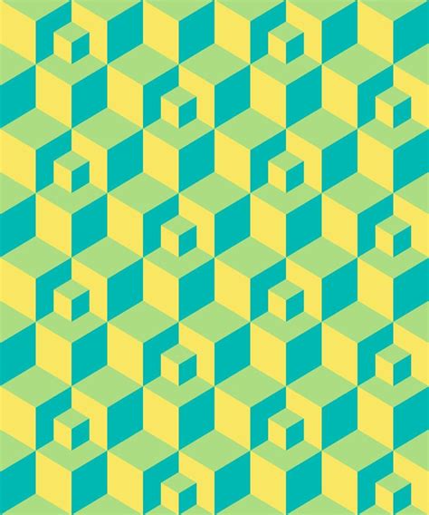 Background Geometric Pattern Cube Shape Yellow Green Blue 14218614 Vector Art At Vecteezy