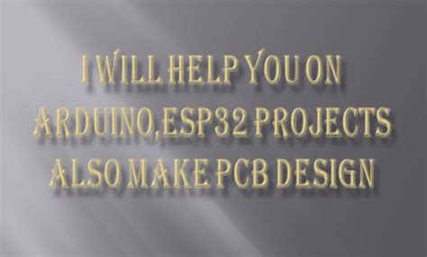 Do Projects On All Type Of Microcontrollers Like Arduino Stm32 Esp32 By Abdullahch2 Fiverr