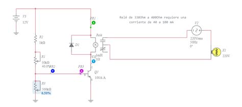 Transistor Con Relé Y Ldr Multisim Live