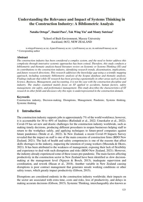 Pdf Understanding The Relevance And Impact Of Systems Thinking In The