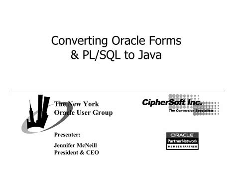 Pdf Mcneill Converting Oracle Forms Presentations2003mcneillformspdf