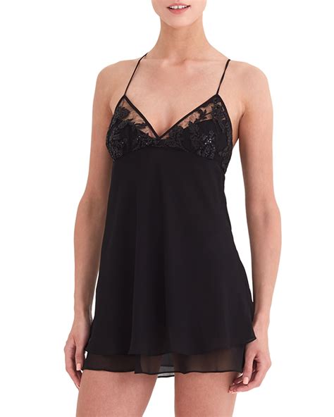 Black Lace Chemise Neiman Marcus