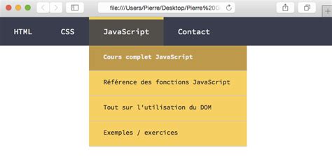 Cr Ation D Un Menu Responsive D Roulant En Html Et En Css