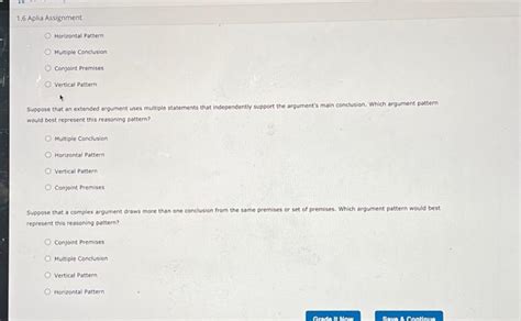 Solved 1 Basic Argument Patterns Extended Arguments Within Chegg