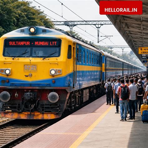 New Train Announcement Sultanpur To Mumbai Ltt Summer Special Train