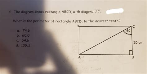 Answered The Diagram Shows Rectangle ABCD With Bartleby