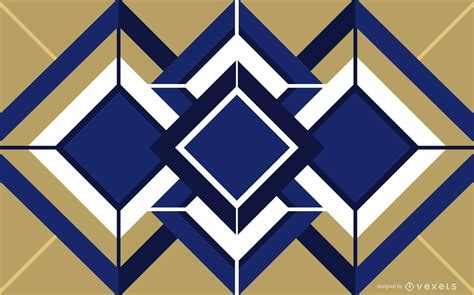 Geometric Cube Art Deco Vector Download