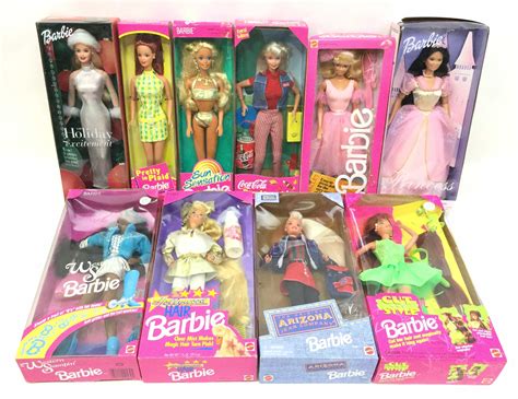 Lot 10 Mattel Barbie Special Collector Edition Dolls