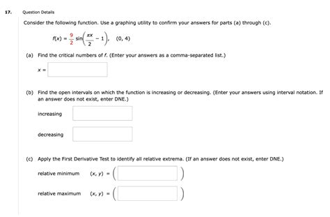 Solved Question Details Consider The Following Function Use Chegg