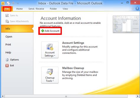 Outlook 2010 Email Client Configuration Dedicated Server Hosting Phoenix Wired Blade Inc