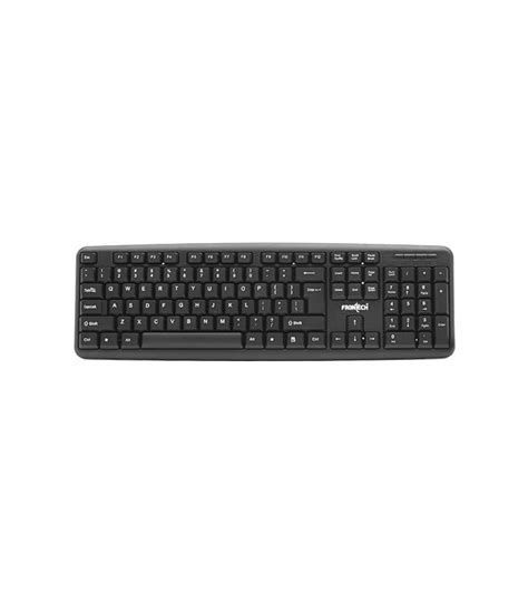 FRONTECH Wired Keyboard Membrane Keys With Retractable Stands USB Plug Play Ergonomic