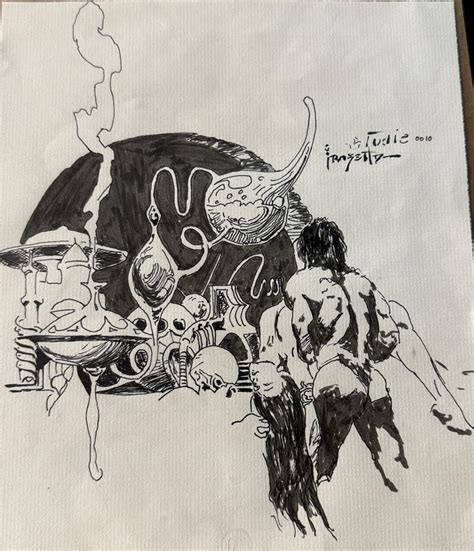 Frank Frazetta Sketch