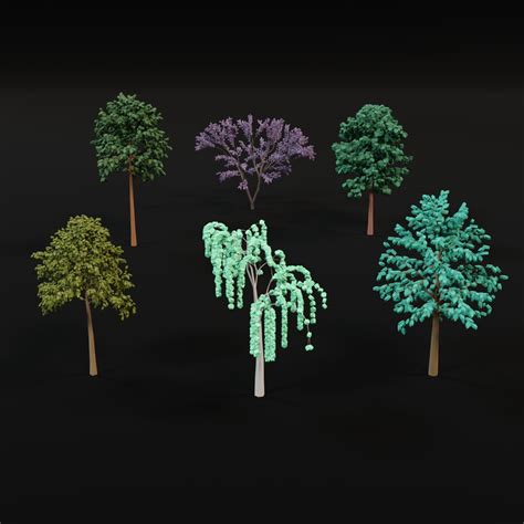 Polygon Trees 3d Model Turbosquid 2094066