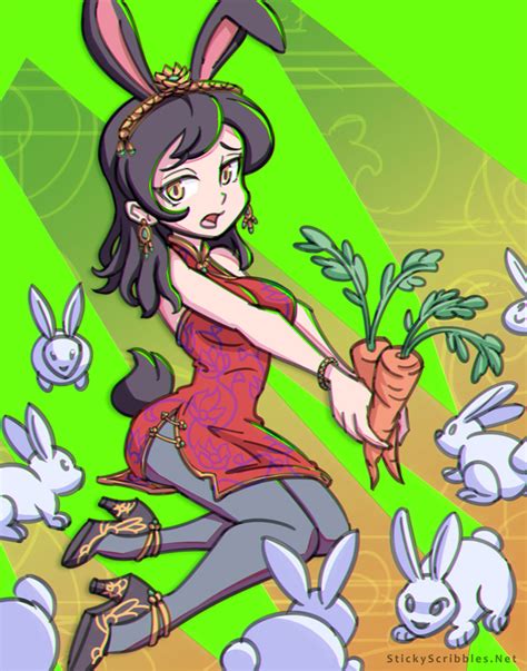 Happy Rabbit New Year By Stickyscribbles Hentai Foundry