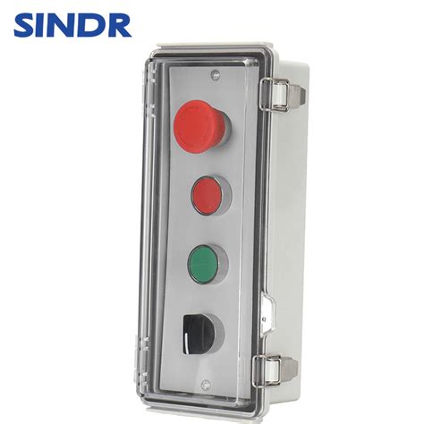 Push Button Switch Control Box Waterproof Button Plastic Case Emergency