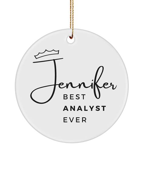 Custom Analyst Ornament Personalized Analyst T Ideas Customized New Job Analyst Graduation