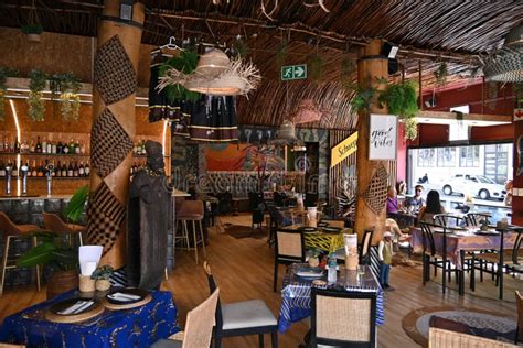 View Of The Interior Of Mama Africa A Tyipical African Restaurant In