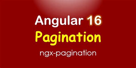 Angular 16 Pagination Example Rdevto