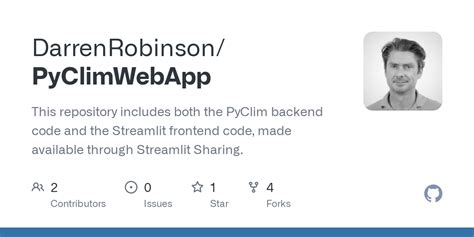 GitHub DarrenRobinson PyClimWebApp This Repository Includes Both The PyClim Backend Code And