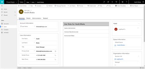 User Security Roles Using Embedded Canvas Apps Hardit Bhatia The Power Addict