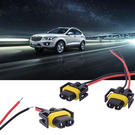 2ชิ้น H8 H11สายไฟซ็อกเก็ตหญิงอะแดปเตอร์รถยนต์สายเคเบิลเชื่อมต่อปลั๊กสำหรับ Hid ไฟหน้าไฟตัดหมอก