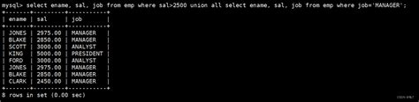 【mysql】复合查询重点 Csdn博客