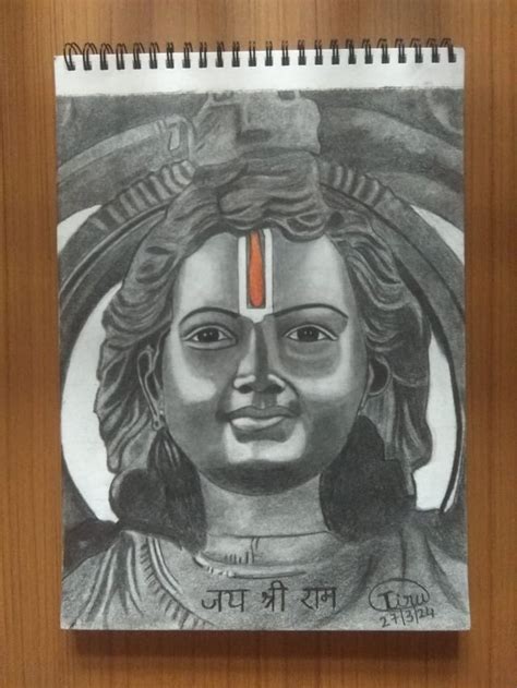 Ayodhya Ram Lala Drawing By Tirumalesh Drawings Lala Ram