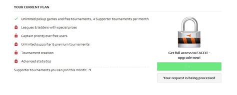 Your Request Is Being Processed After Buying Supporter Faceitcom