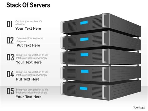6011019 Style Technology 1 Servers 1 Piece Powerpoint Presentation Diagram Infographic Slide